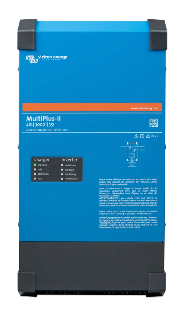 Victron Energy - MultiPlus II 48V 3000W, 35-50 (UL cert.) inverter/ ch ...