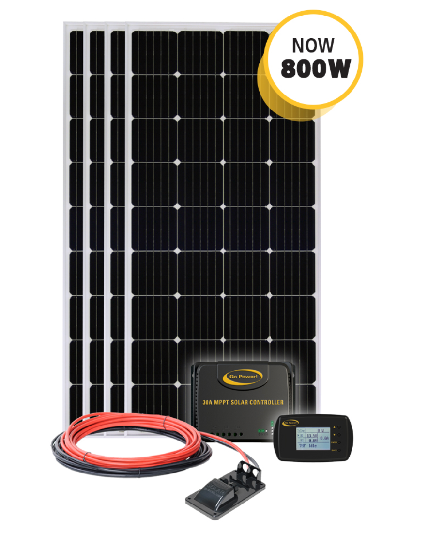 Go Power - 800W Solar AE 4 Kit – Off The Grid Energy Solutions