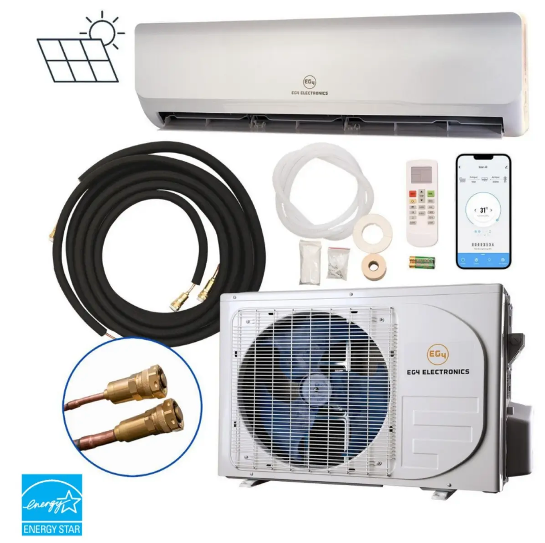 EG4 - 12K Hybrid Solar Powered Mini-Split 12000BTU AC/DC Air Condition ...