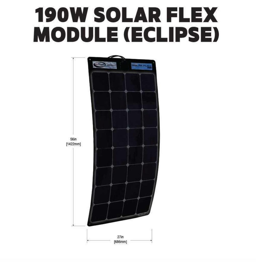 Go Power - SOLARFLEX Eclipse 190W + 30A MPPT Controller Solar Kit – Off ...